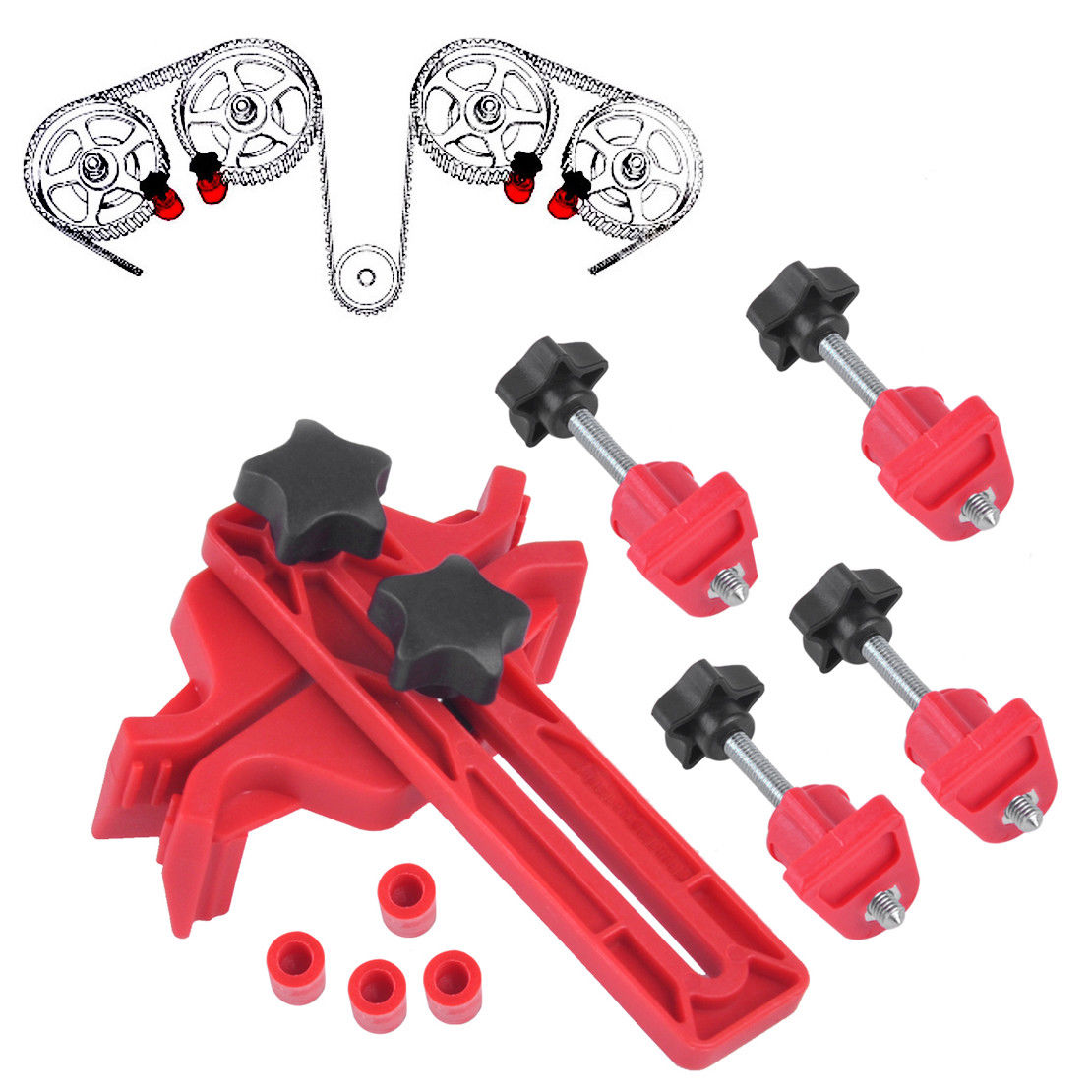 Dual Cam Clamp Locking Tool Kit Camshaft Sprocket Gear – HJL Autoparts